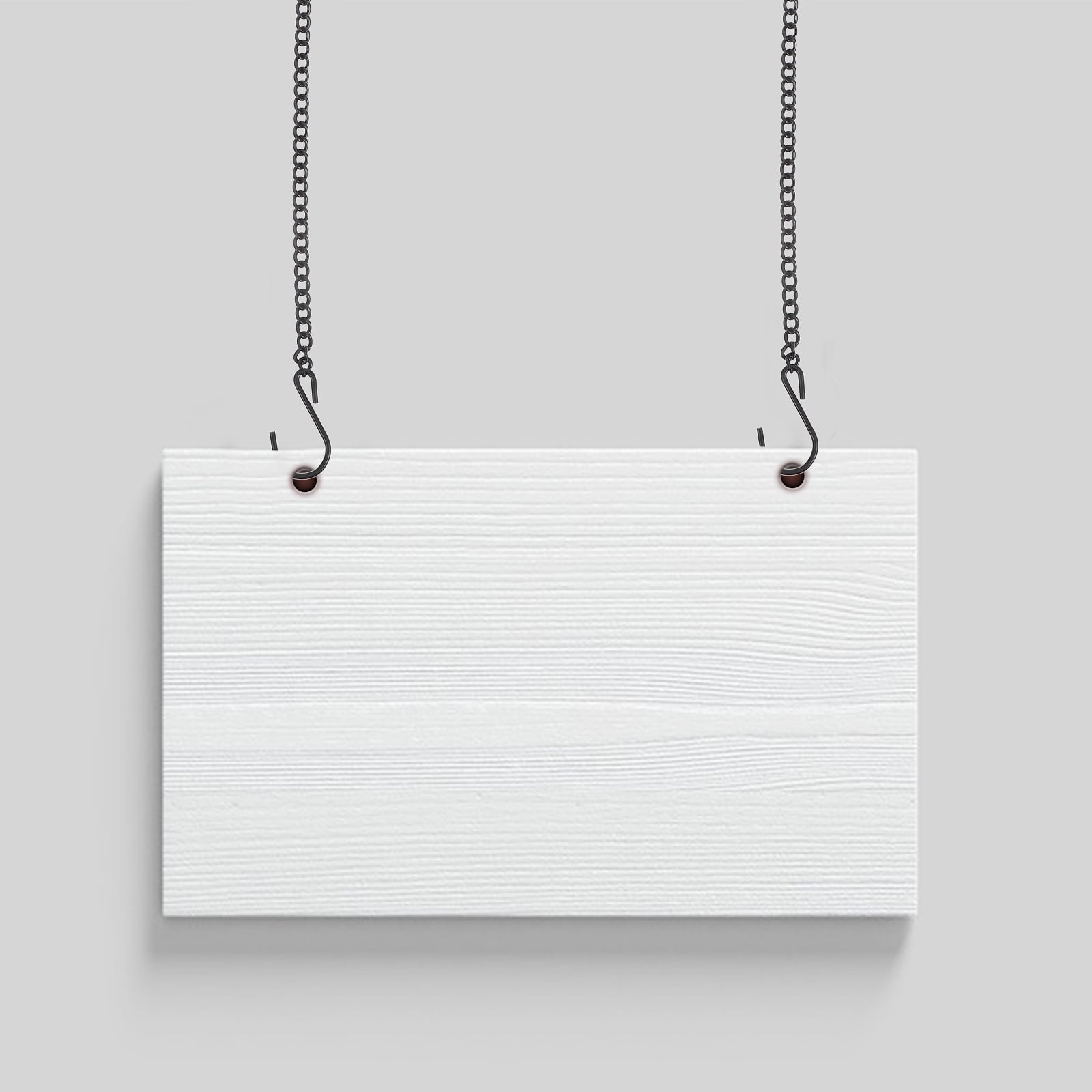 QIFULL 2PCS Iron Hanging Chain for Advertising Boards with Hooks Heavy ...