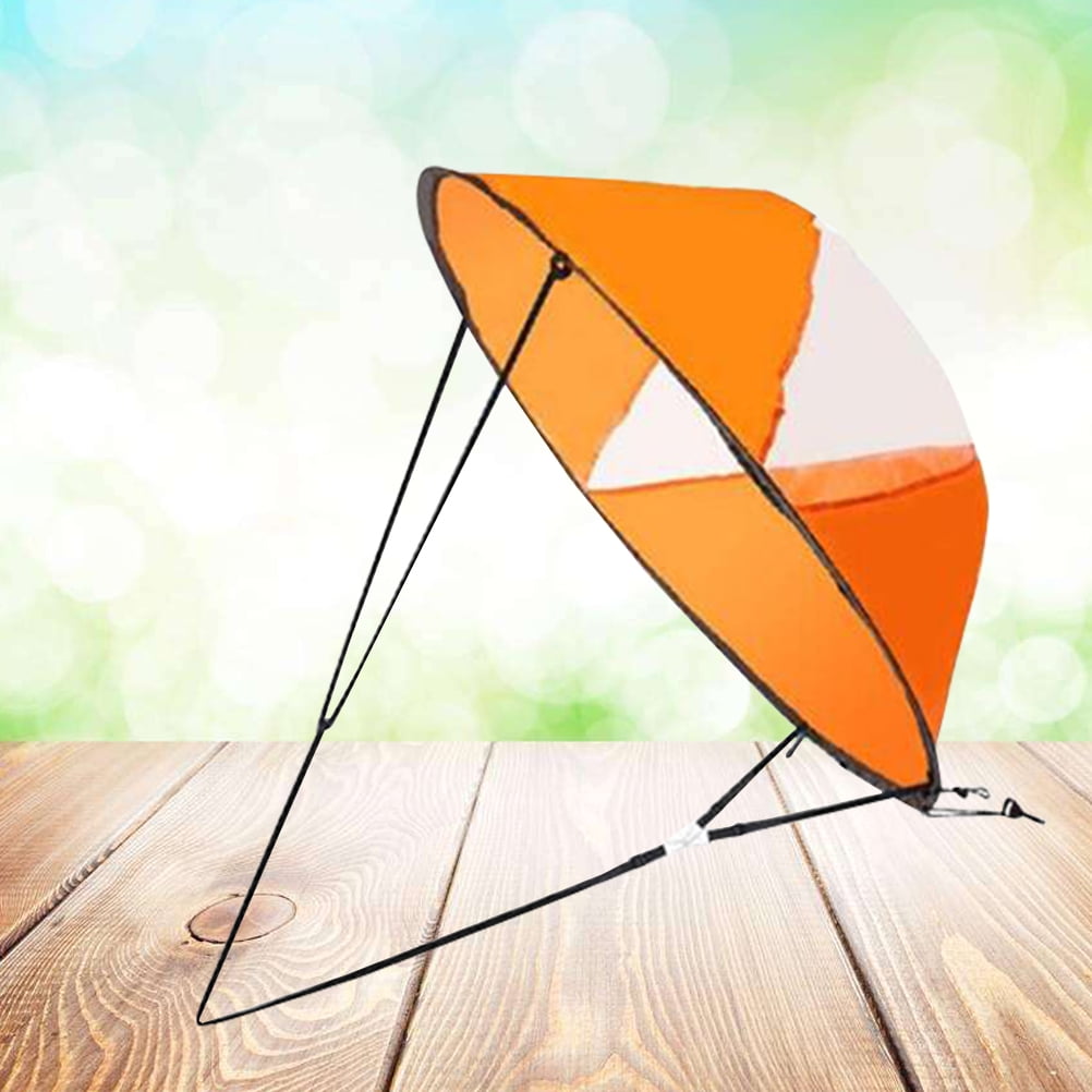 QIFULL Qifull Orange Compact Foldable Kayak Sail with Clear Window for ...