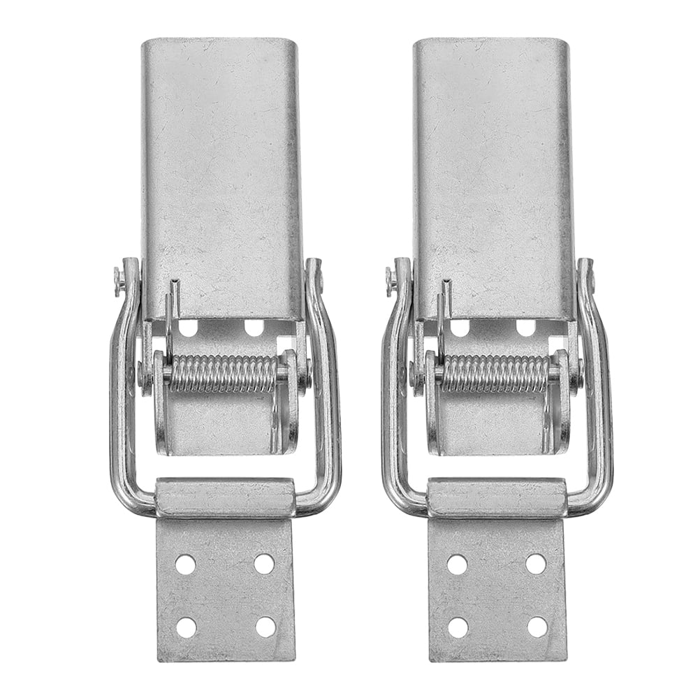 QIFULL 2Pcs Lock Clasp Buckle Latch Trailer Hasp Lock Silver ...