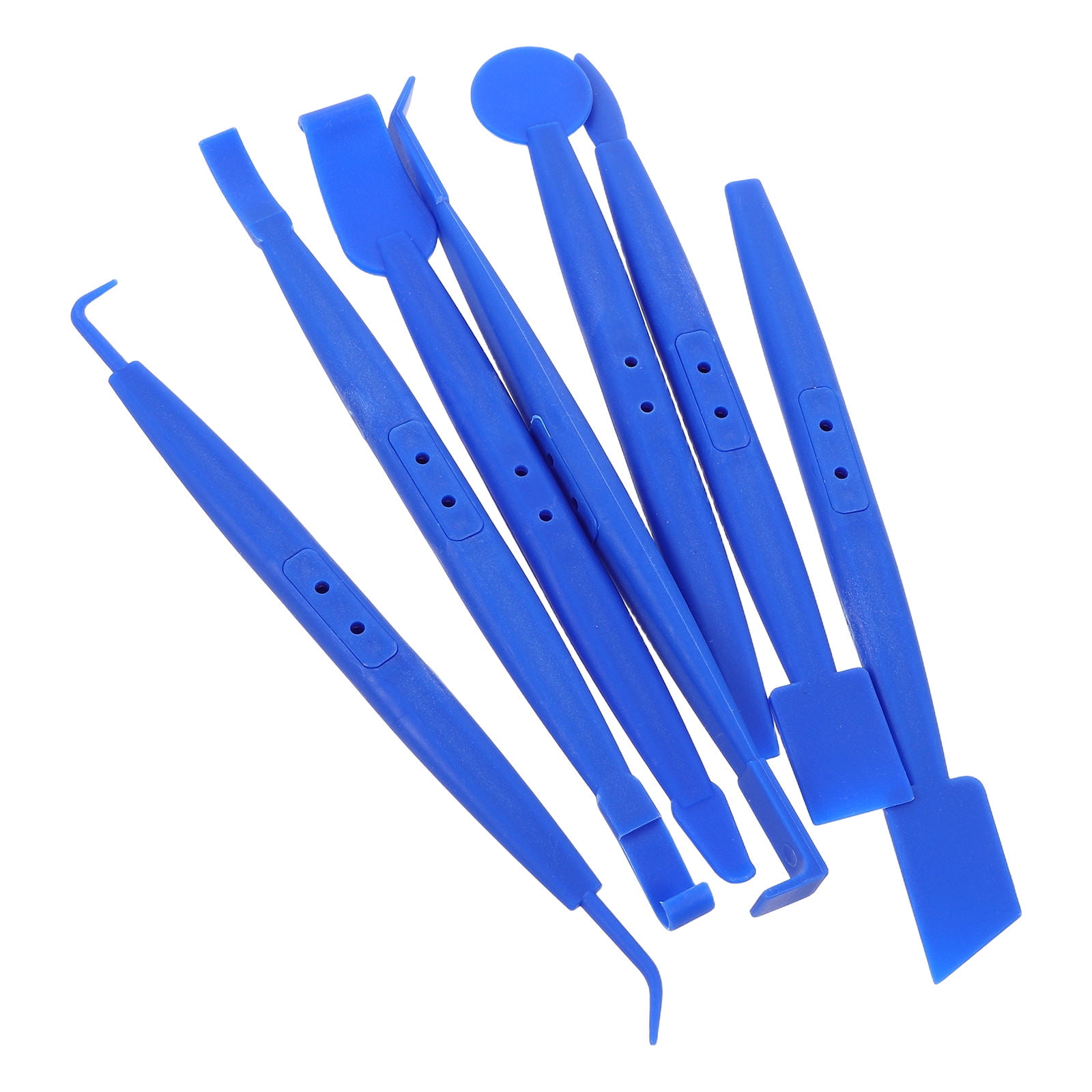 QIFULL Vinyl Wrap Tool Kit 7 Pcs Car Edge Trim Tools Kit Blue for ...