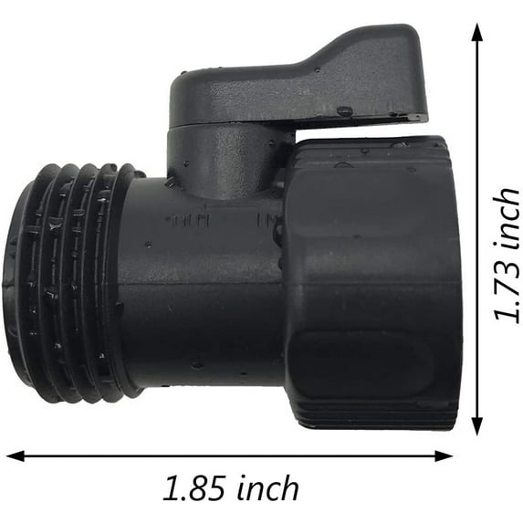 QIHE-10 Pack Plastic Garden Hose Shut Off Valve Water Shutoff Valve ...