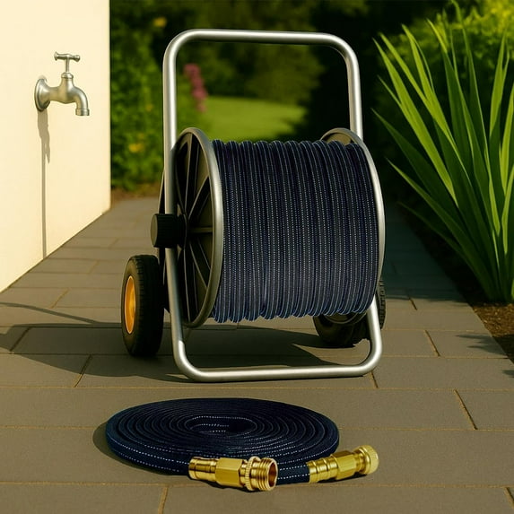 QIHE-10FT Lightweight Garden Hose,Flexible Water Hose with Solid Brass ...