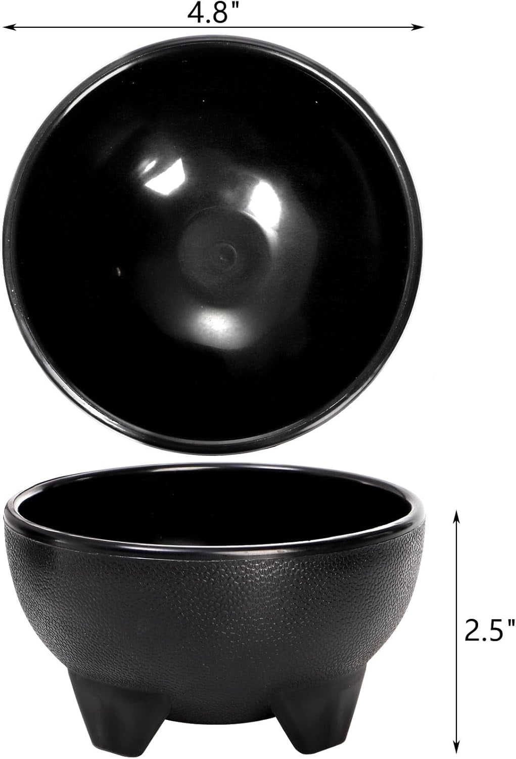 QIHE-18 Pcs Salsa Bowls, 12 oz Plastic Mexican Party Serving Bowls ...