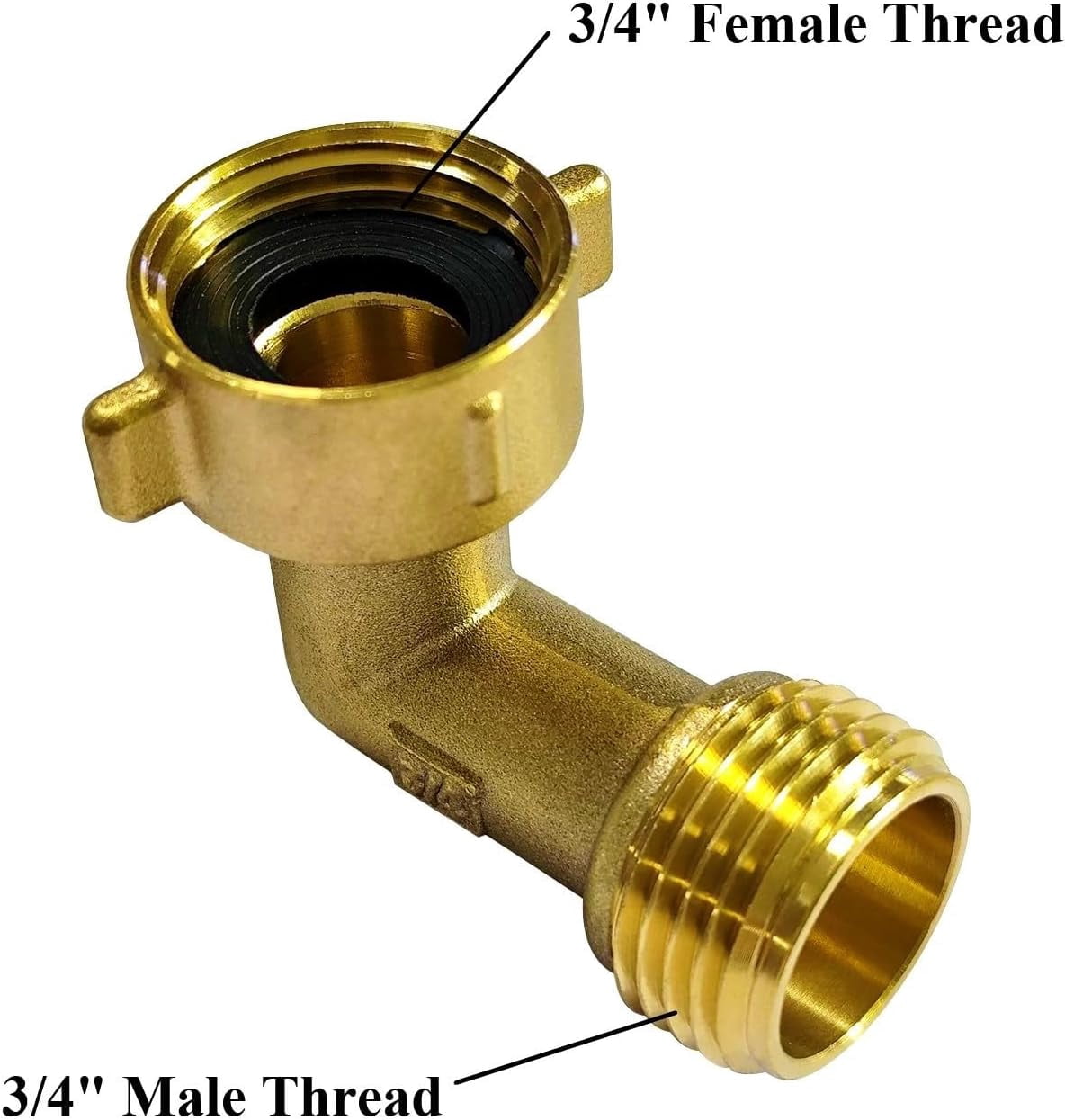 QIHE-2pcs 90 Degree Hose Elbow RV Water Hose Connectors and Fittings ...