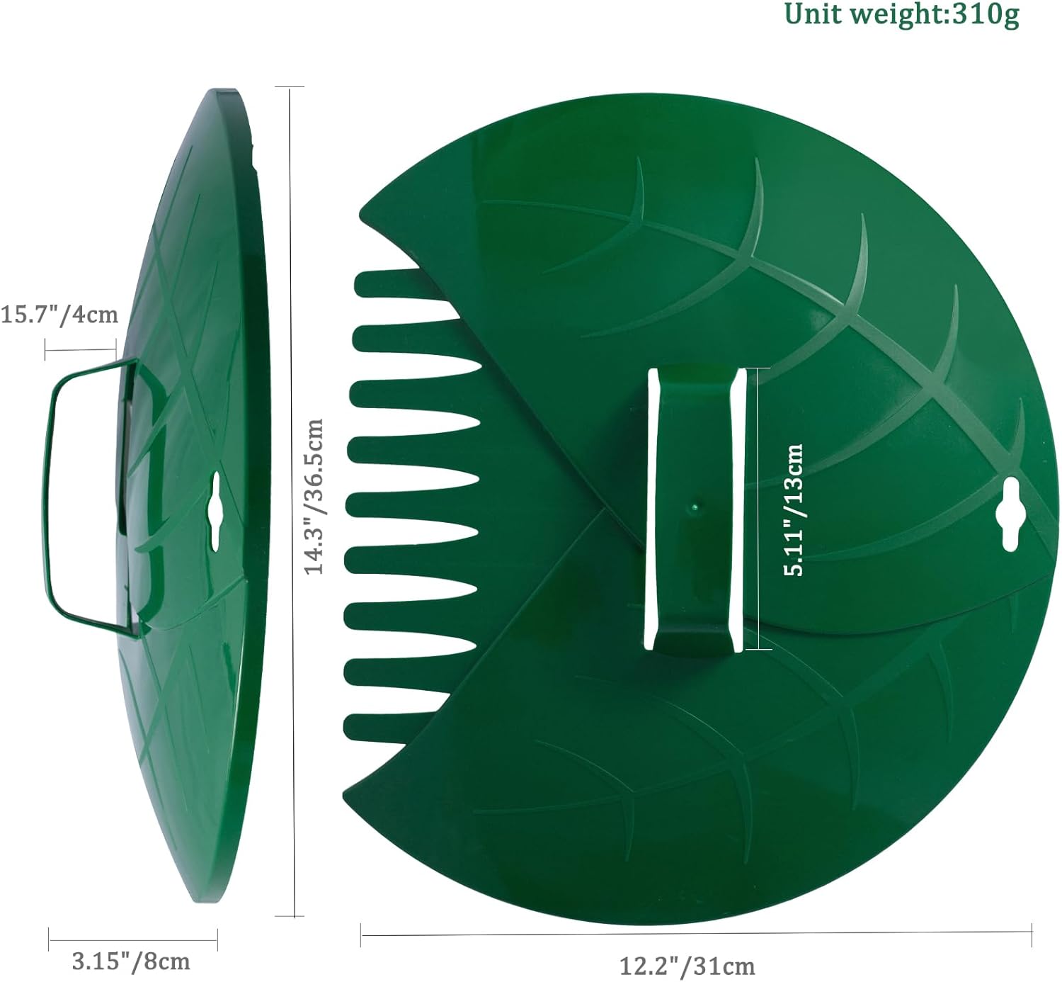 QIHE-2set Leaf Scoops and Hand Rakes,Leaf Claws for Picking up Leaves ...