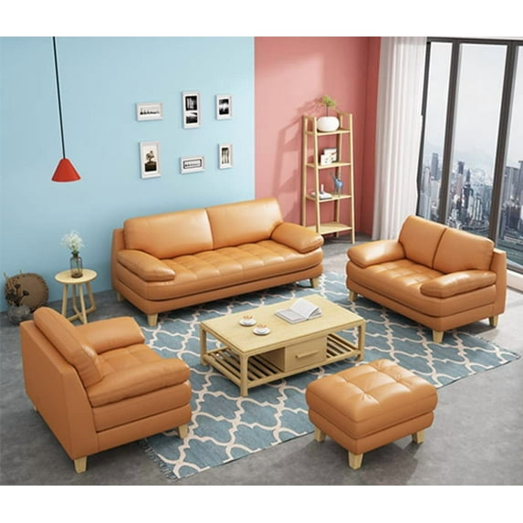 QIHE-4 Inch Sofa Legs Set of 4 Replacement Feet for Couch Wood ...