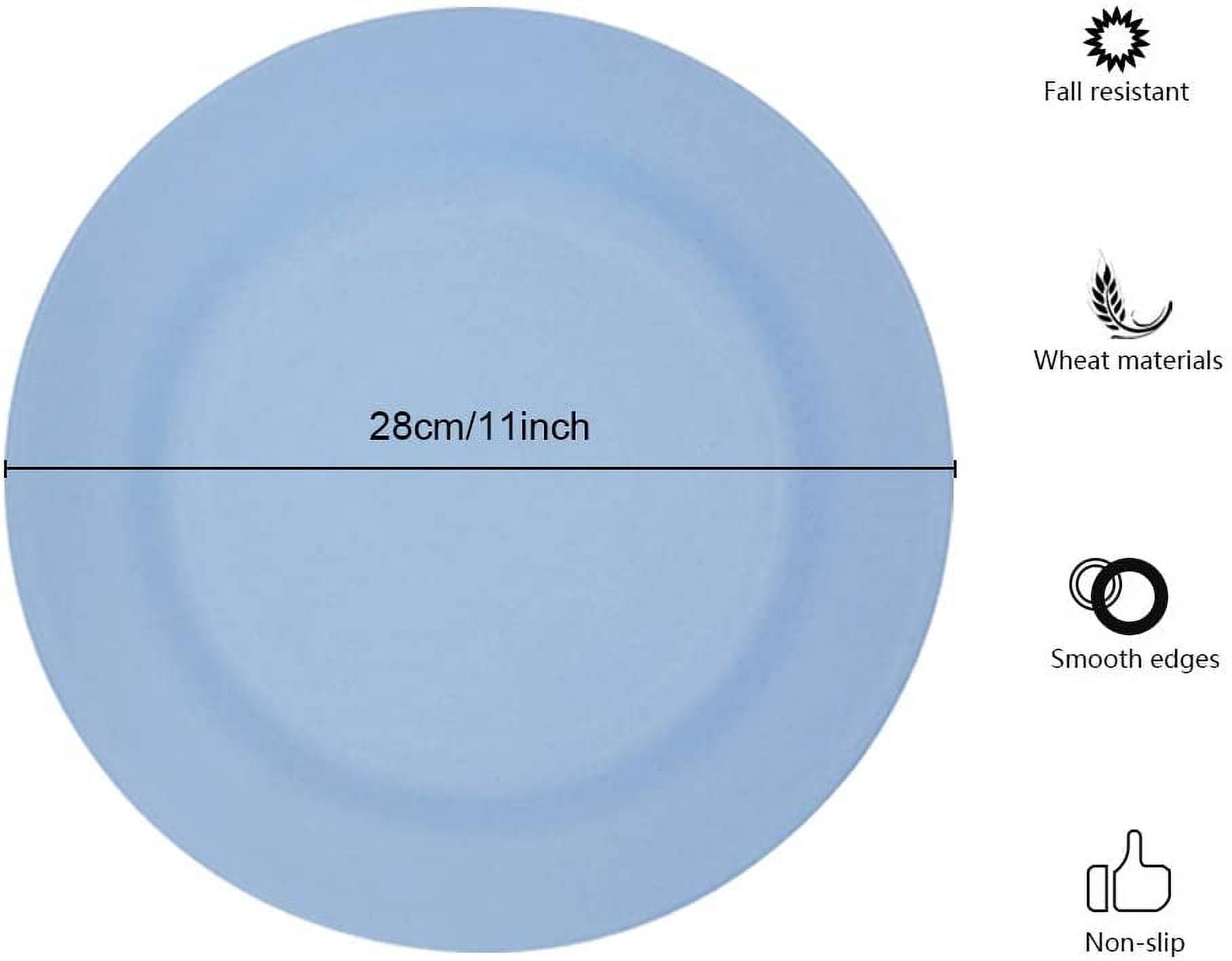 QIHE-5 Pack 11 Inch Dinner Plate Set, Extra Large Pasta Plates ...