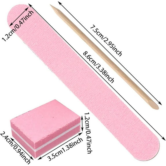 QIHE-50 Set Press On Nail Tool Prep Kit for Nail Salon Business ...