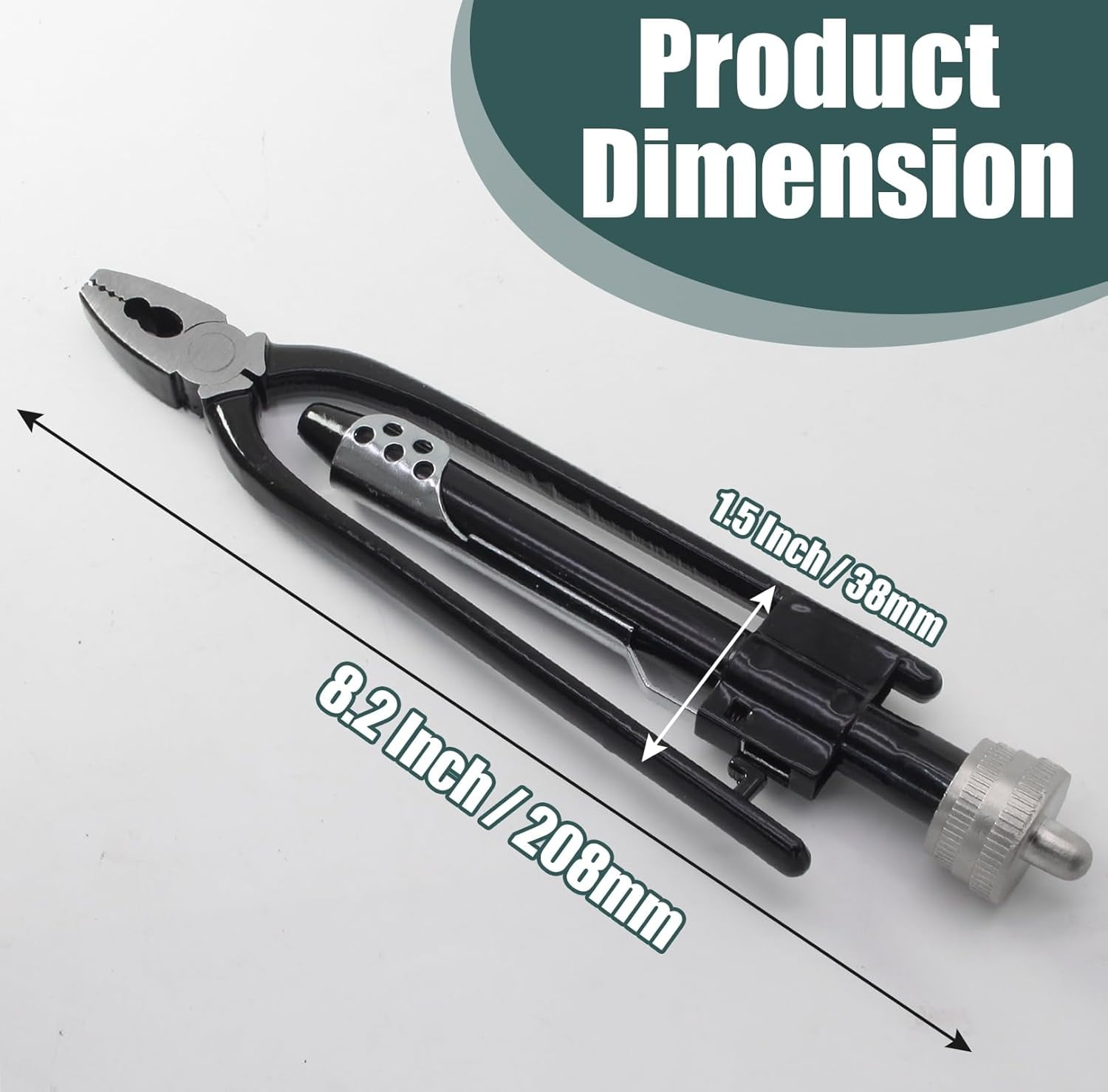 QIHE-6 Inch Safety Wire Pliers with 50 FT & 25 FT Safety Wire, Chrome ...