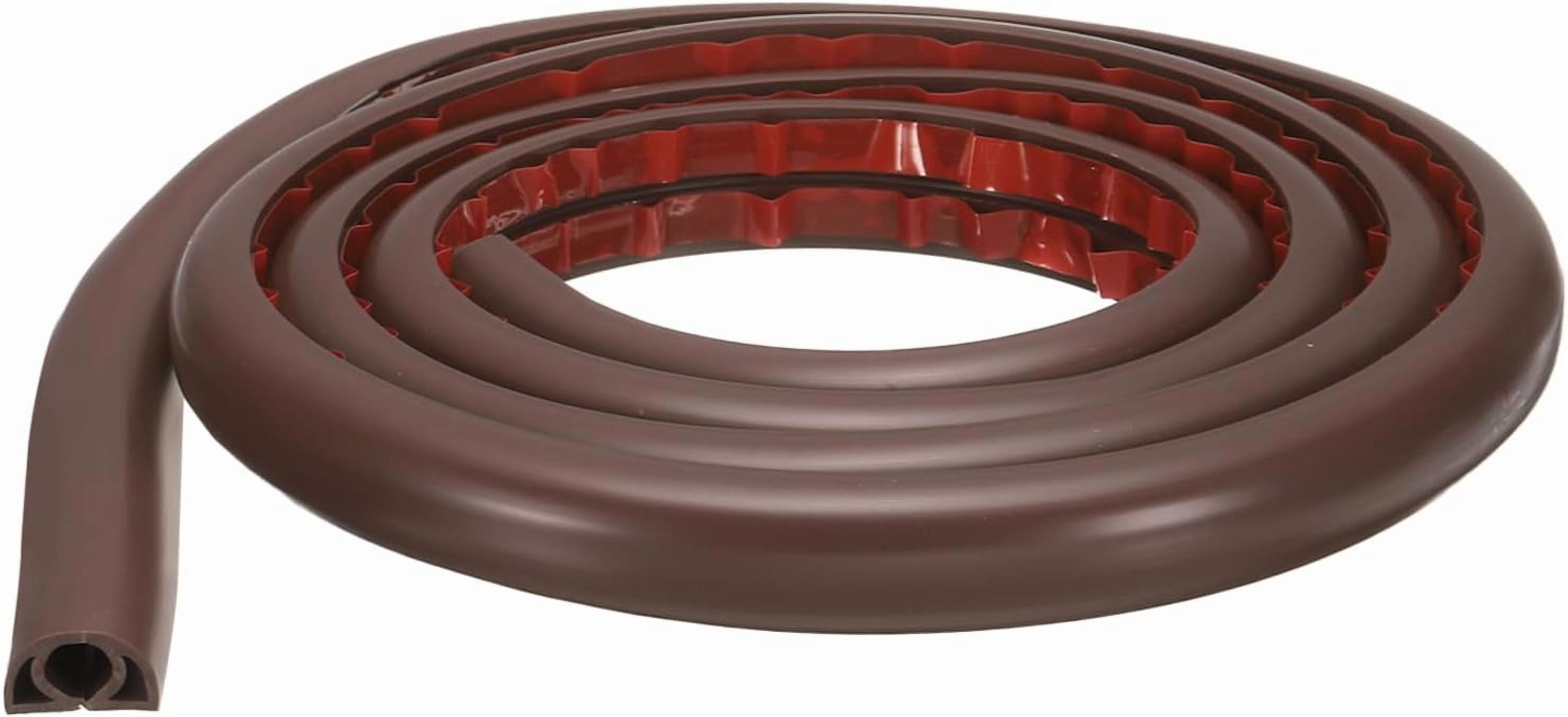 QIHE-6ft Cord Cover Floor W0.3 x H0.3 Inner Channel PVC Hide Extension ...