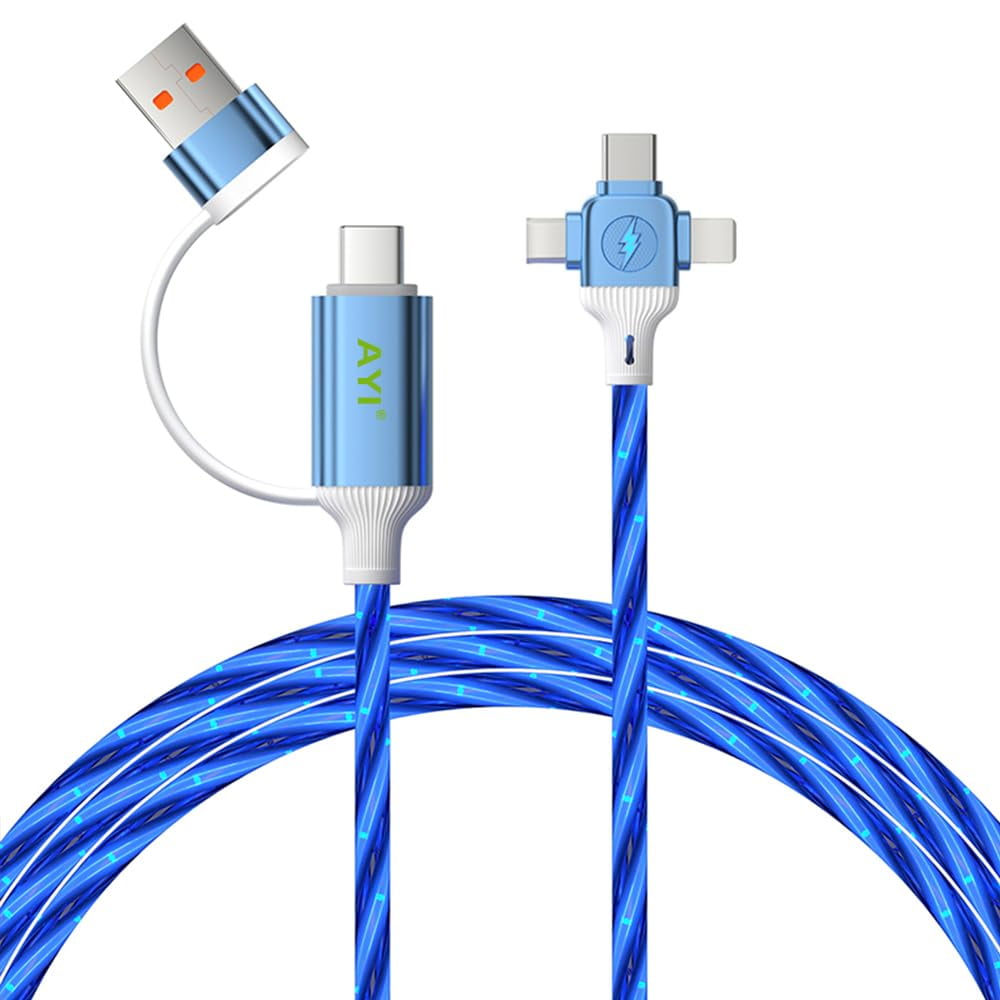 QIHE-6in1 Multi Ports Charger 6 Combinations USB A/Type C to USBC Micro ...