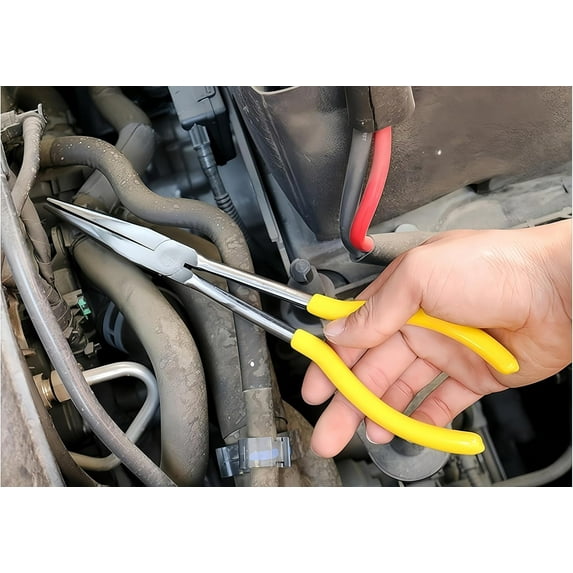 QIHE-6pcs Long Needle Nose Pliers 11 Inch Extra Long Reach Needle Nose ...