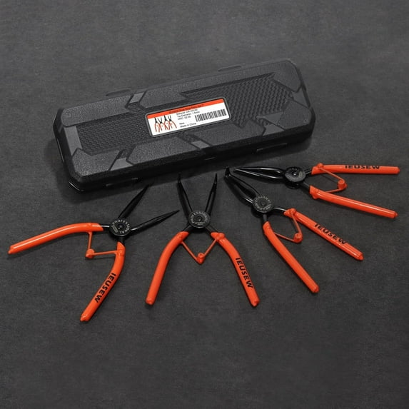 QIHE-7-inch Snap Ring Pliers Set, 4-piece Heavy Duty Internal/External ...