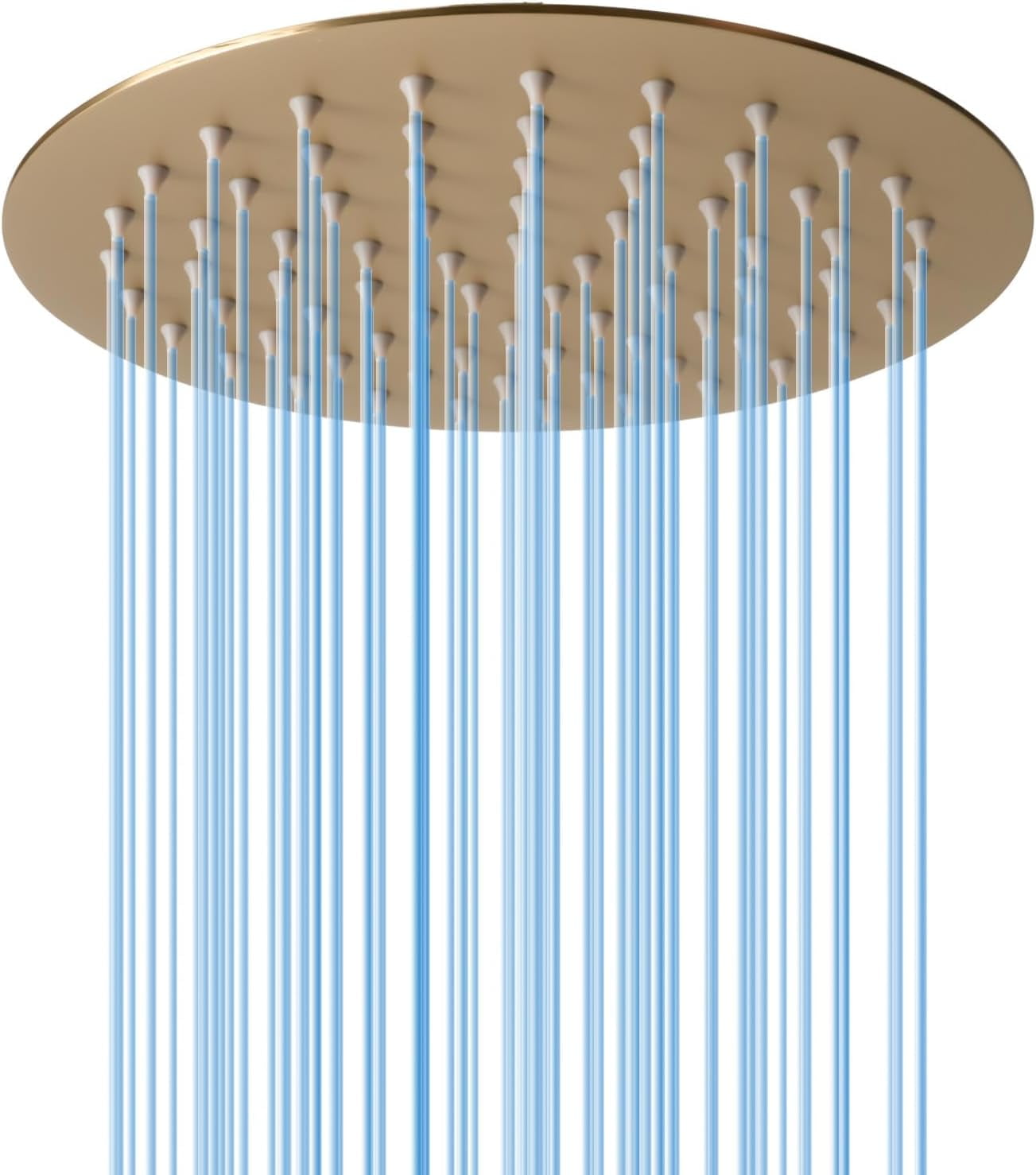 QIHE-8 Inch Rain Shower Head, High Flow Stainless Steel Round Rainfall ...