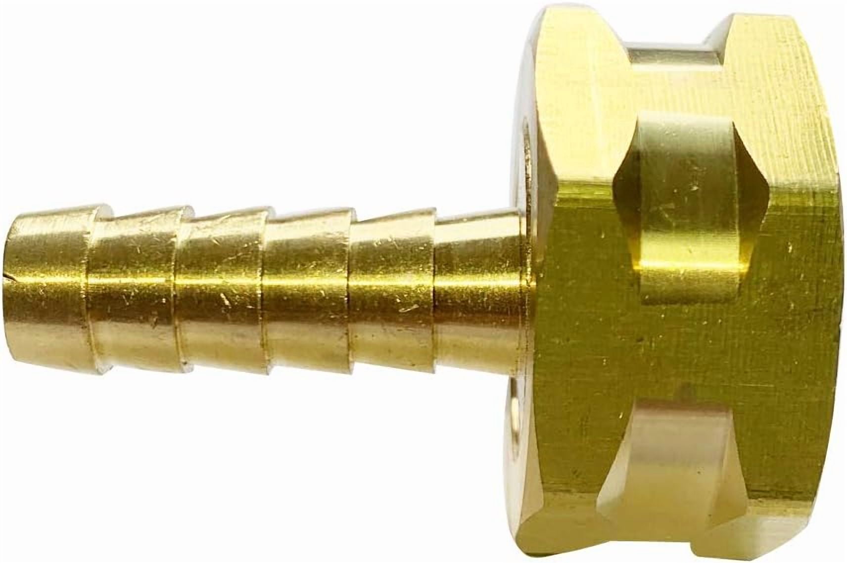 QIHE-Brass Garden Water Hose Pipe Connector Swivel Fitting 3/8" Barb x ...