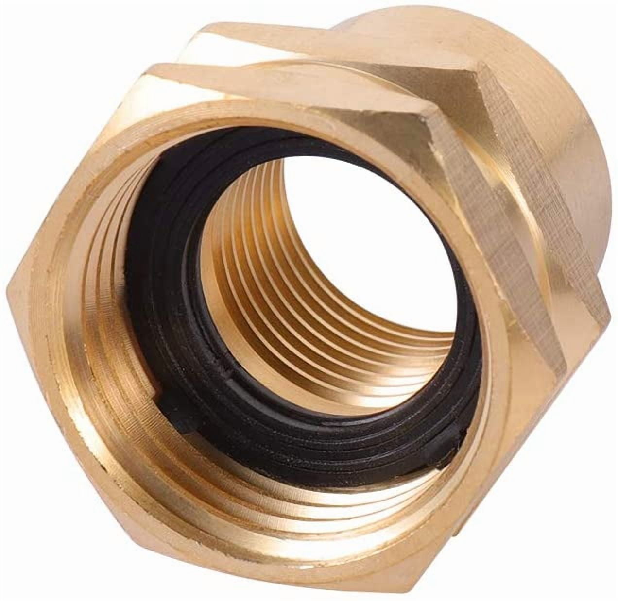 QIHE-Brass Pipe to Hose Fitting,1/2 NPT Female X 3/4 Hose Thread Female ...
