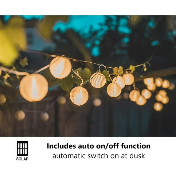 QIHE-CozyHome Outdoor Lights for Patio | Solar Outdoor Lights 20 LEDs ...