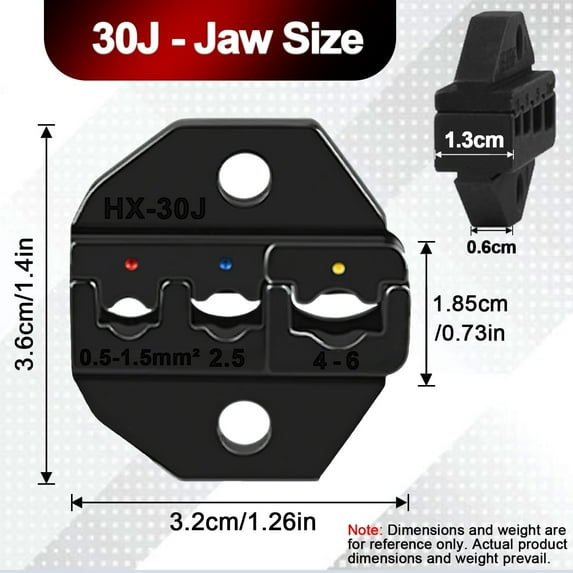 QIHE-Crimping Die for Insulated Nylon Wire Connectors, Replacement Die ...