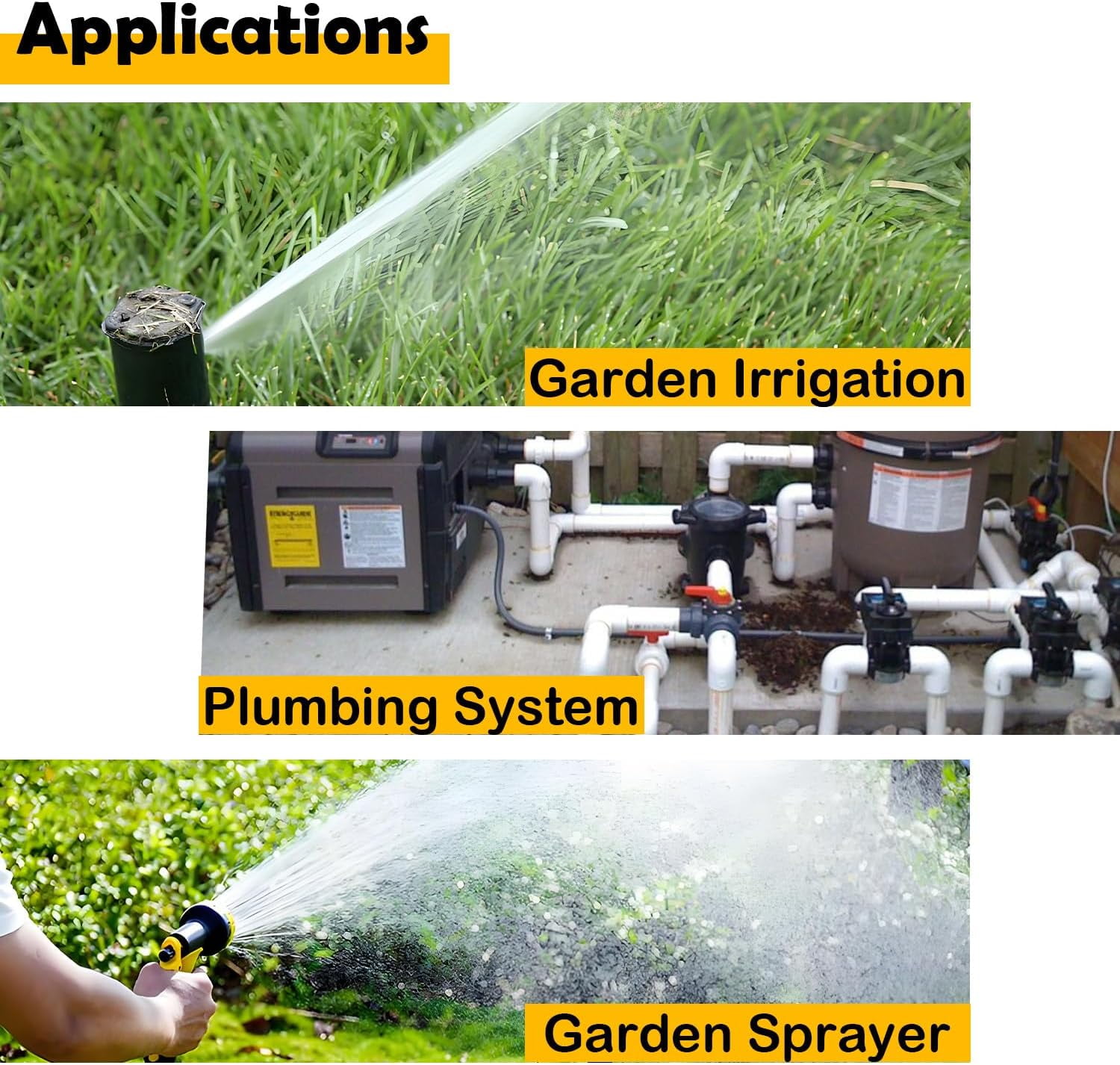 QIHE-Dia Hose Inlet Suction Strainer Filter, Stainless Steel Water Pump ...