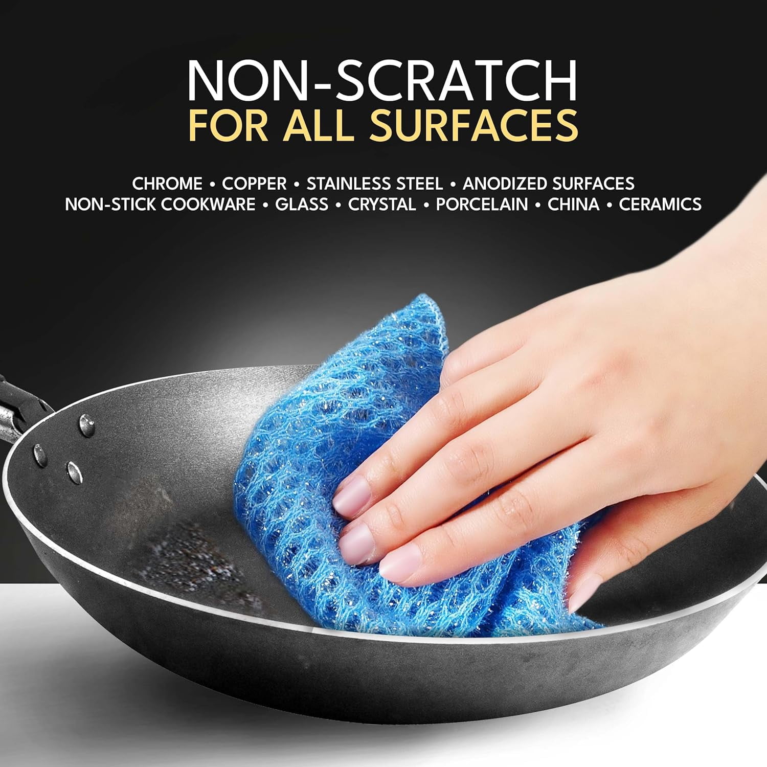 QIHE-Dish Scrubbers for Cleaning Dishes - Replace Sponges for Dishes ...