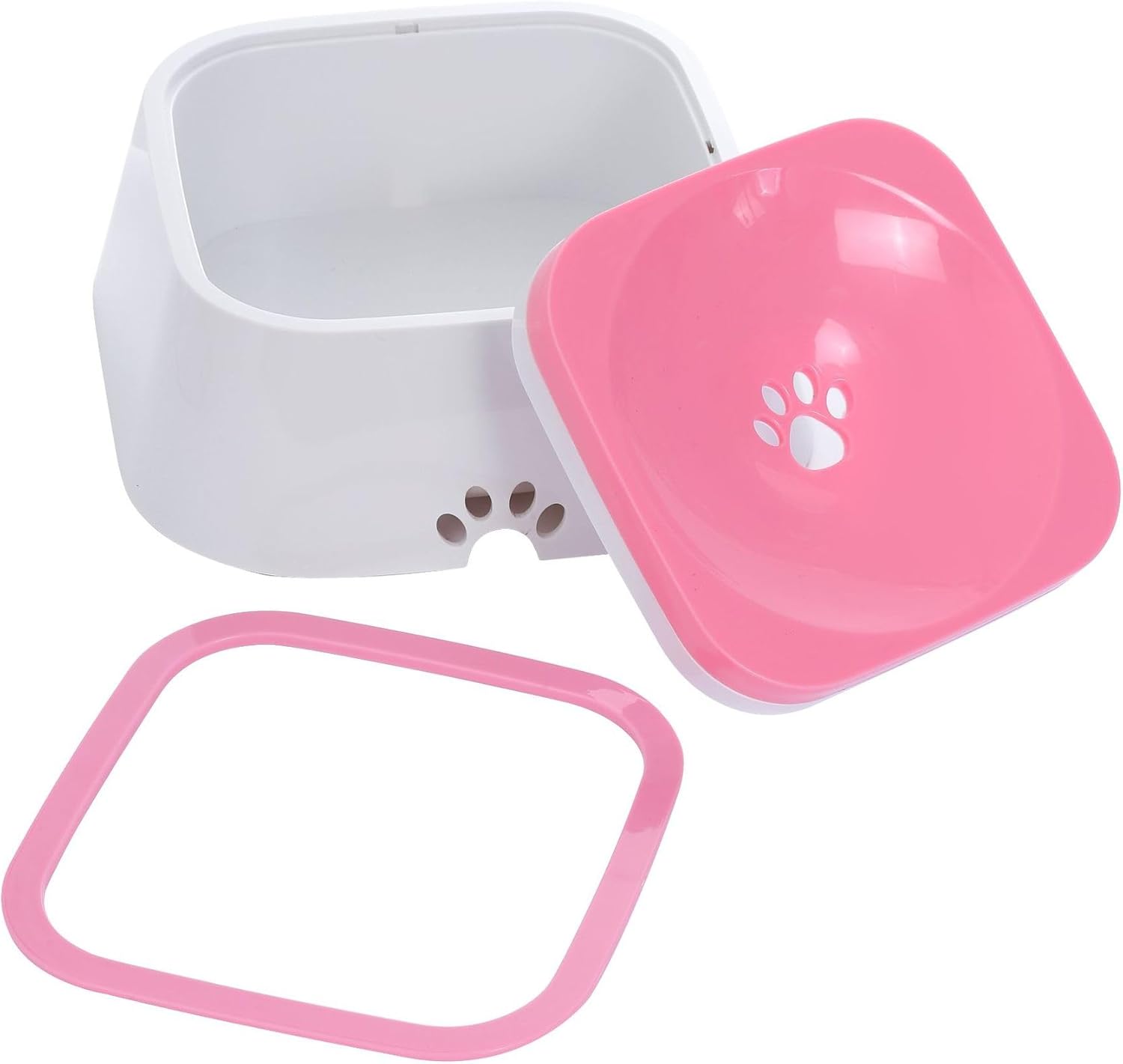QIHE-Dog Water Bowl Dispenser – 70oz No-Spill Gravity Water Bowl for ...