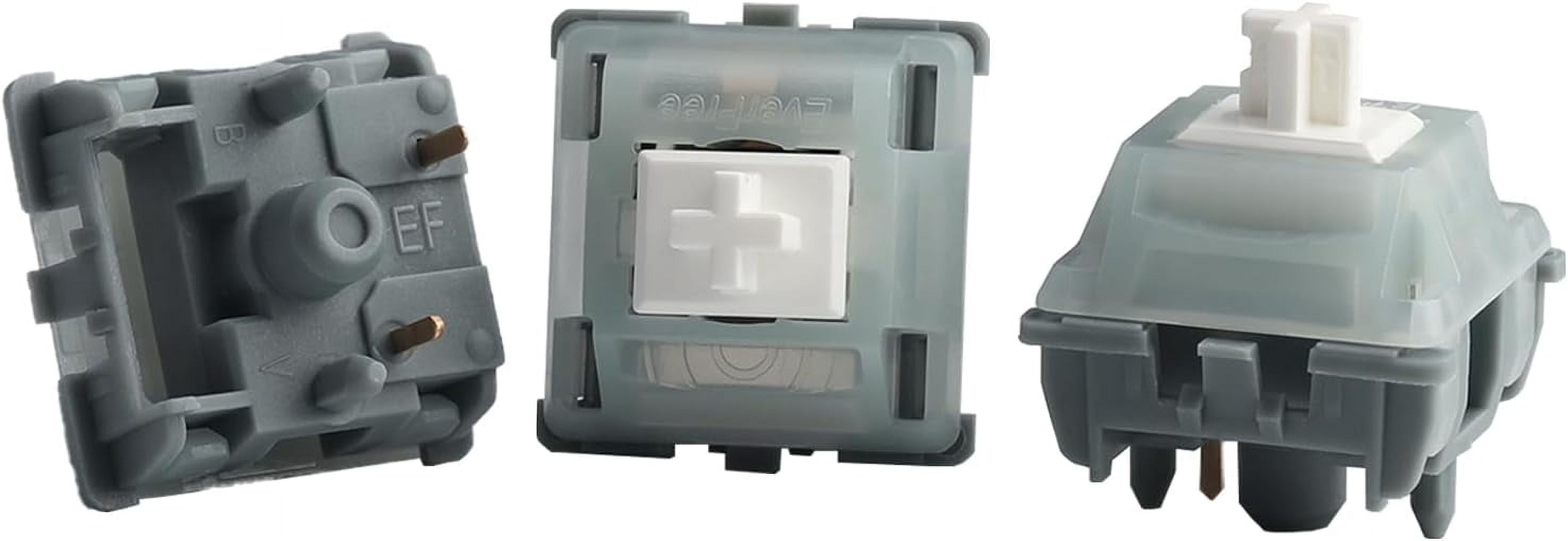 QIHE-EF Grayish Switches 90pcs for Mechanical Keyboard 5 Pin Tactile ...