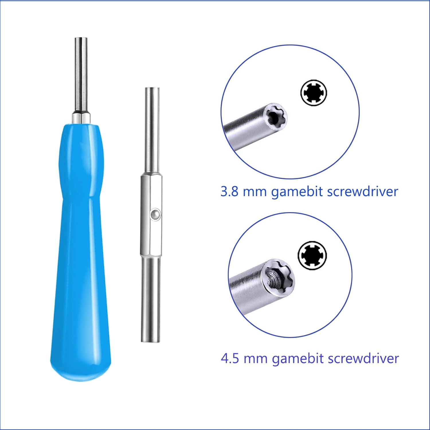 QIHE-Gamebit Screwdriver Kit, Triwing Screwdriver & 3.8mm 4.5mm Dual ...