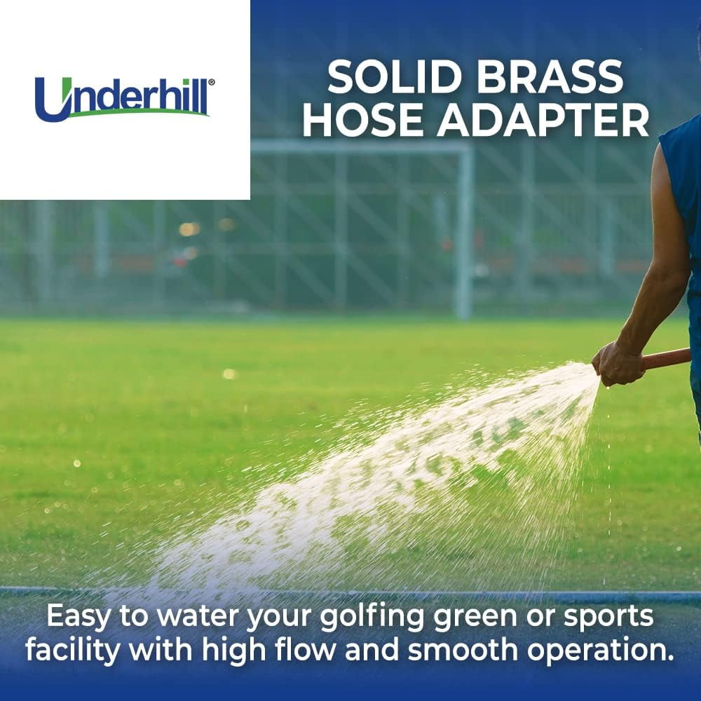QIHE-Garden Hose Adapter, Connector, Heavy-Duty, Solid Brass Fittings ...