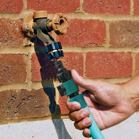 QIHE-Garden Hose Fitting Quick Connectors 3/4" Thread Male Female Kit ...