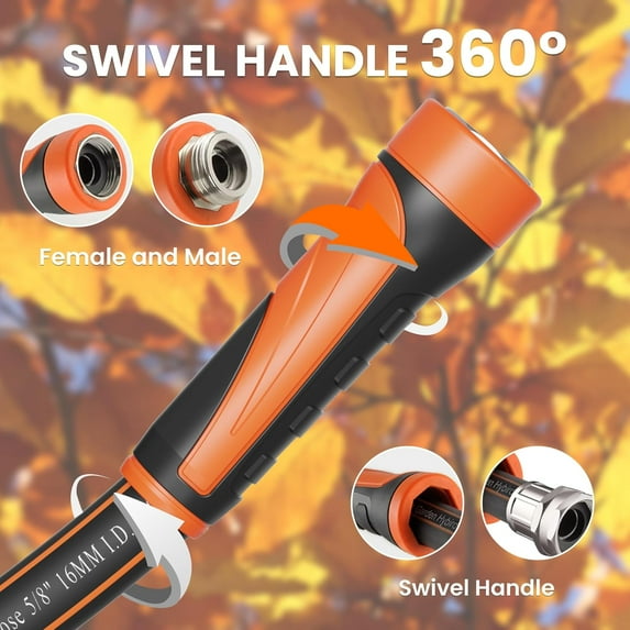 QIHE-Garden Leader Hose 10ft x 5/8", Short Water Hose Heavy Duty ...