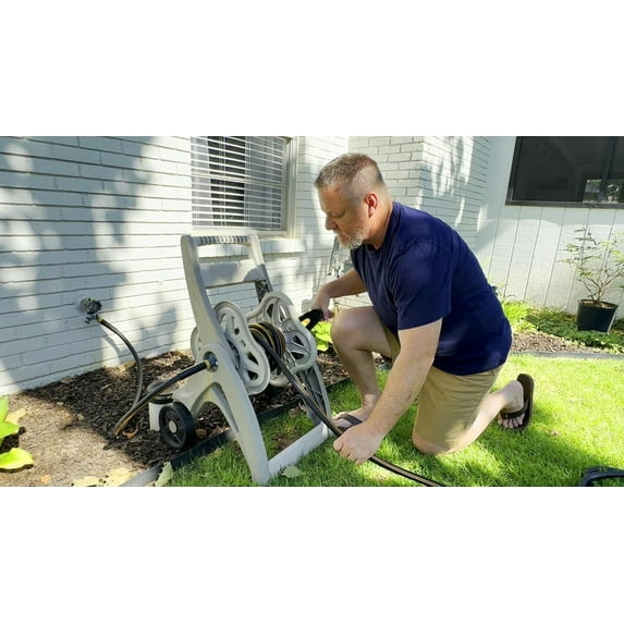 QIHE-Heavy Duty Garden Hose 8 ft x 5/8 Inch Blue Color, Short ...