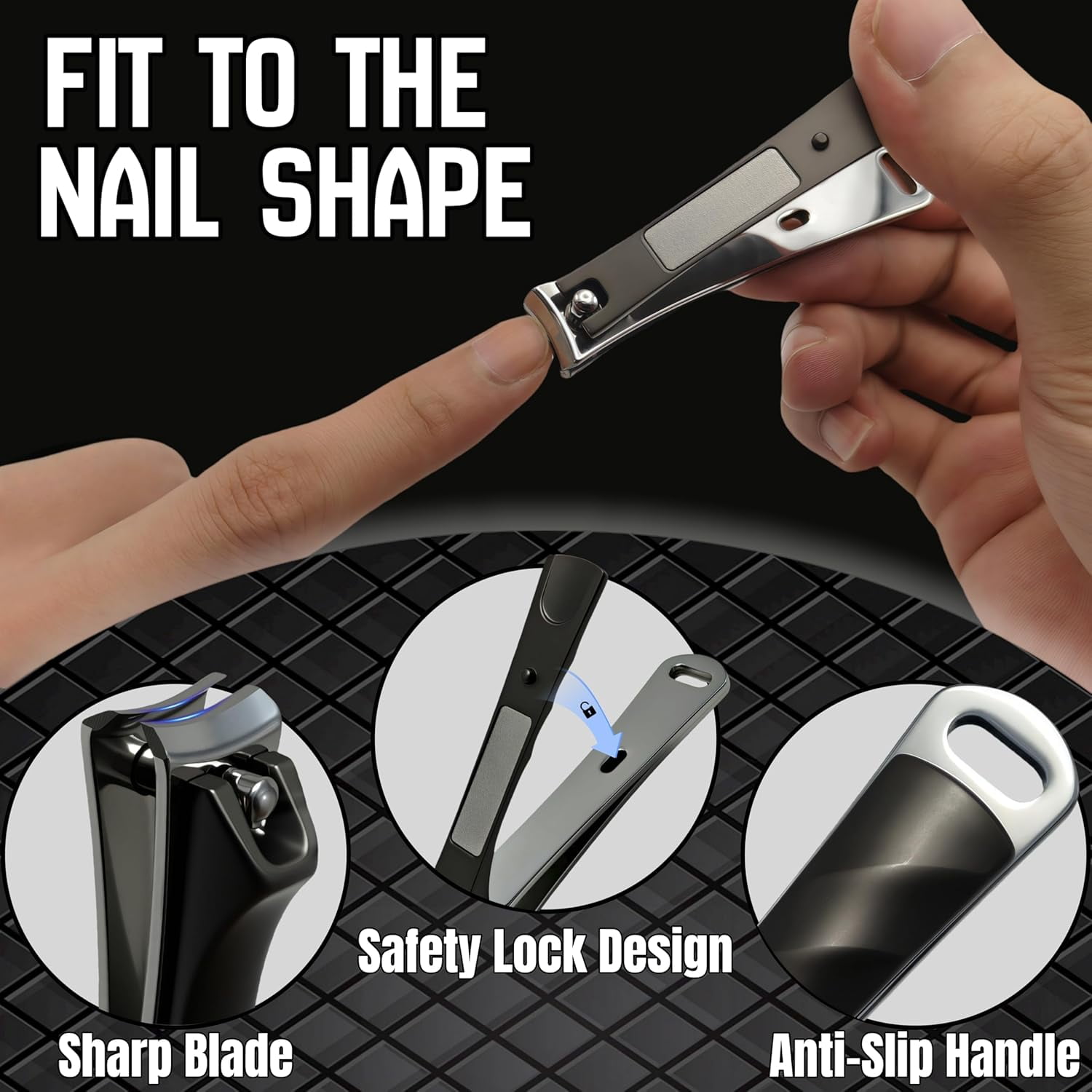 QIHE-Heavy-Duty Large Nail Clippers,Ultra Sharp Heavy Duty Clippers ...