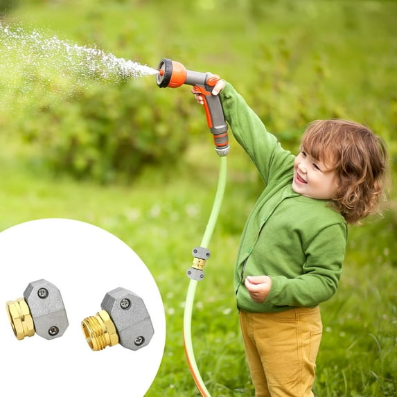 QIHE-Hose Repair Kit, Fits 3/4 and 5/8 Inch Hoses, Solid Female Hose ...