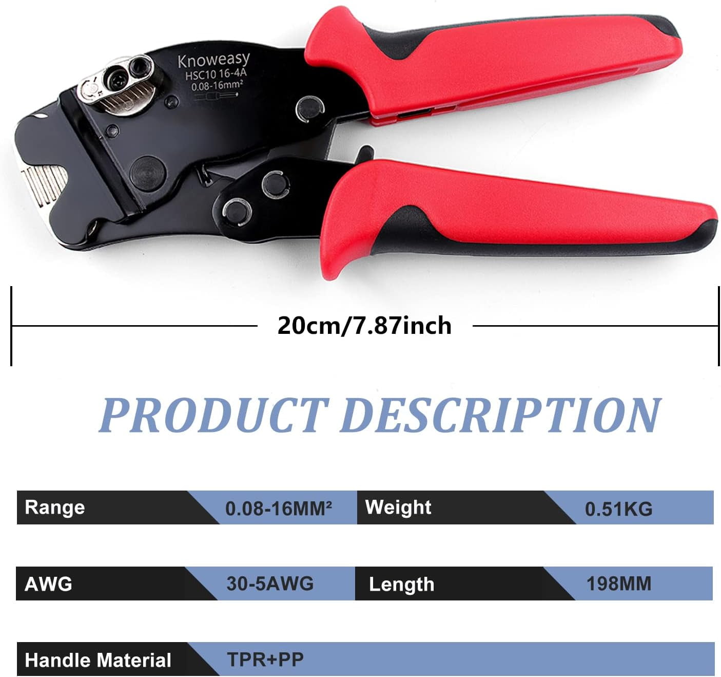 QIHE-Knoweasy Ferrule Crimper and Front Loading Design Ferrule Crimp ...