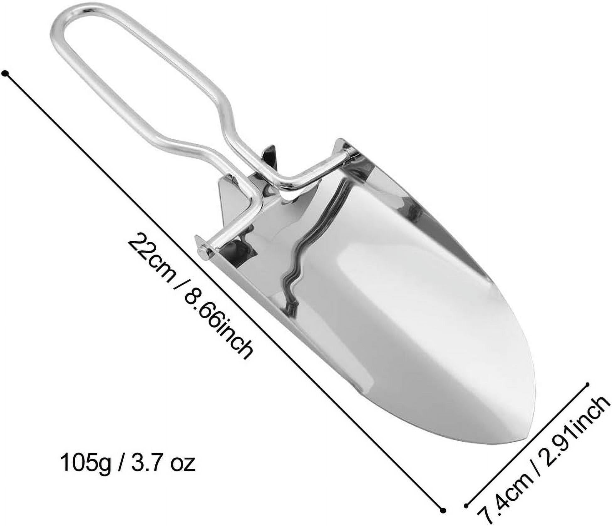 QIHE-Lightweight Mini Shovels, Stainless Steel Foldable Garden Trowel ...