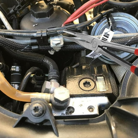 QIHE-Long Needle Nose Pliers Set, 5 in 1 11 inch Spark Plug Wire ...