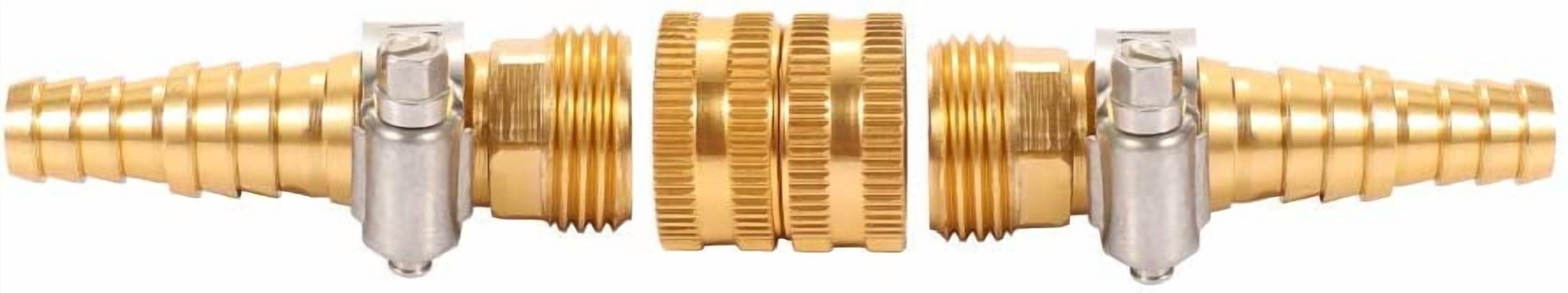 QIHE-Metal Garden Hose Repair Connector End Repair Male Female Mender ...
