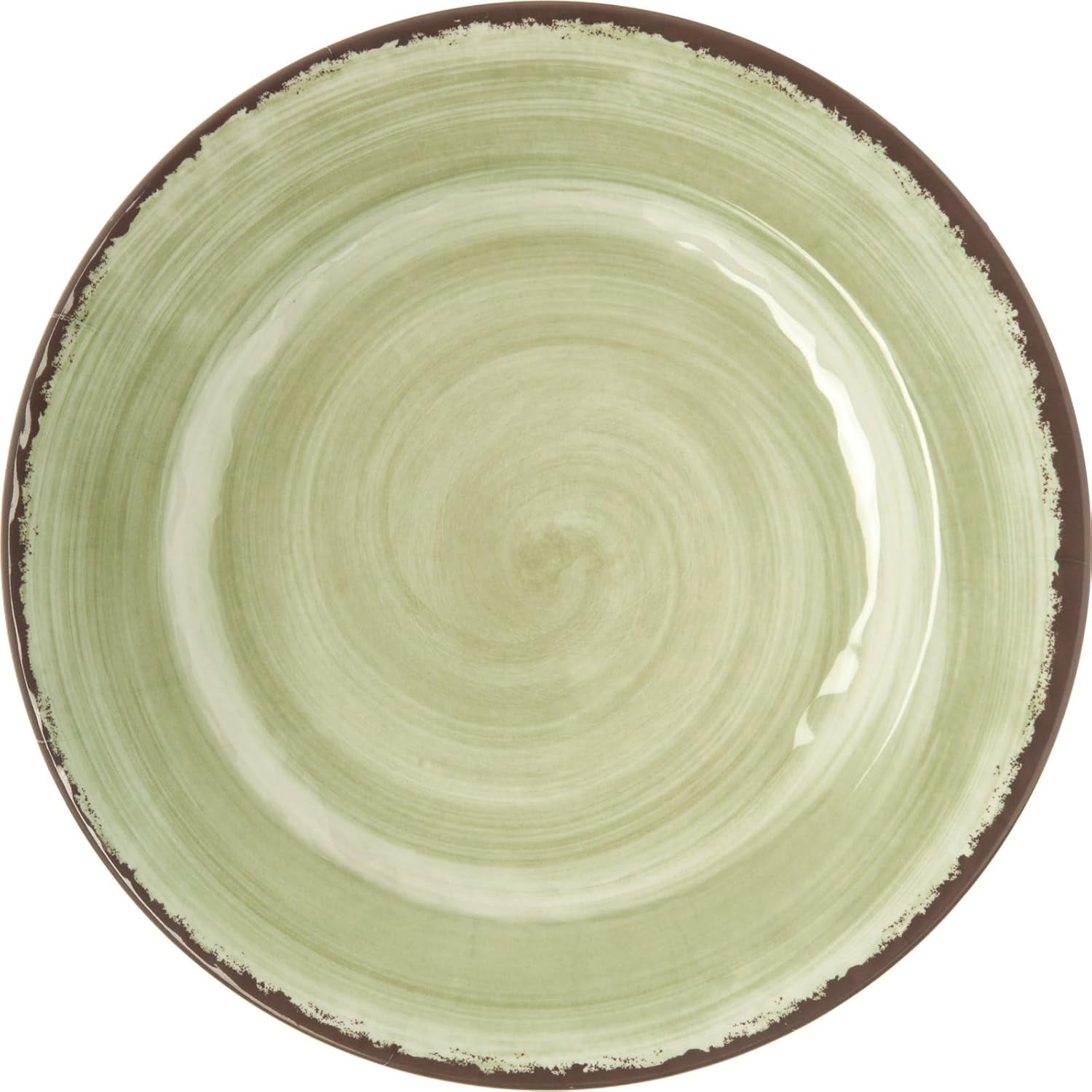 QIHE-Mingle Resuable Plastic Plate Dinner Plate with Pottery Style for ...