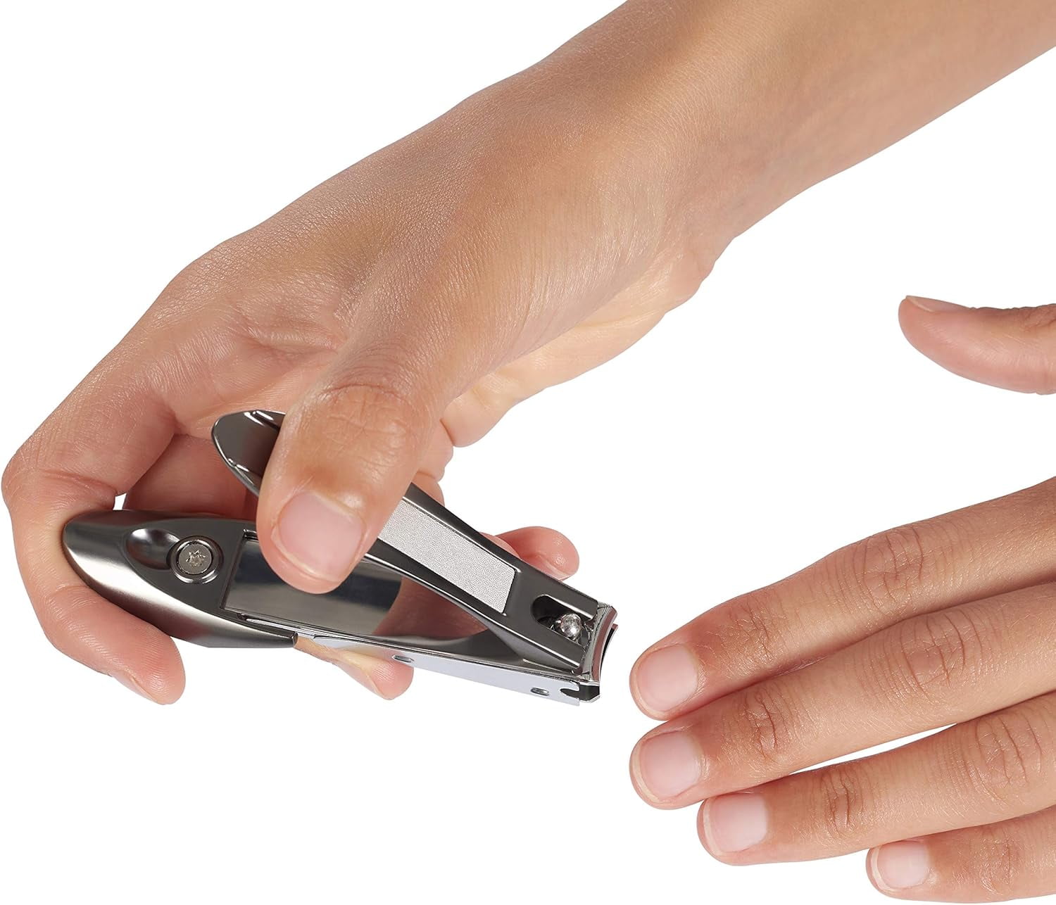 QIHE-Nail Clippers with Catcher – Heavy Duty Stainless Steel Fingernail ...