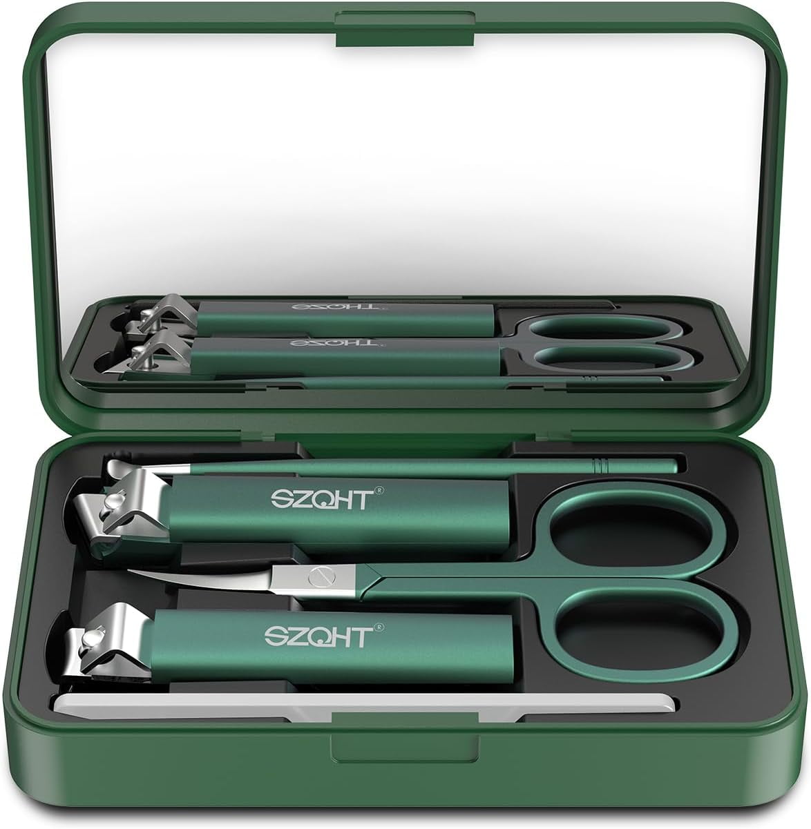 QIHE-Nice 5-in-1 Premium Grooming Set: Nail Clipper, File, Ear Pick ...