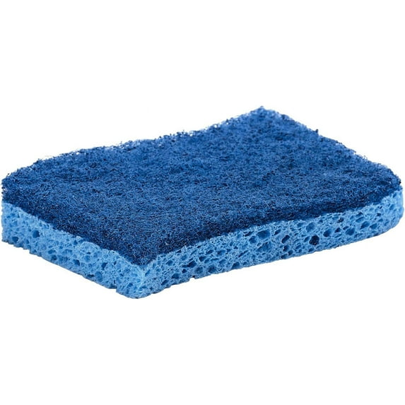 QIHE-Non-Scratch Cellulose Sponge Scrub (12-Pack) Heavy Duty Kitchen ...