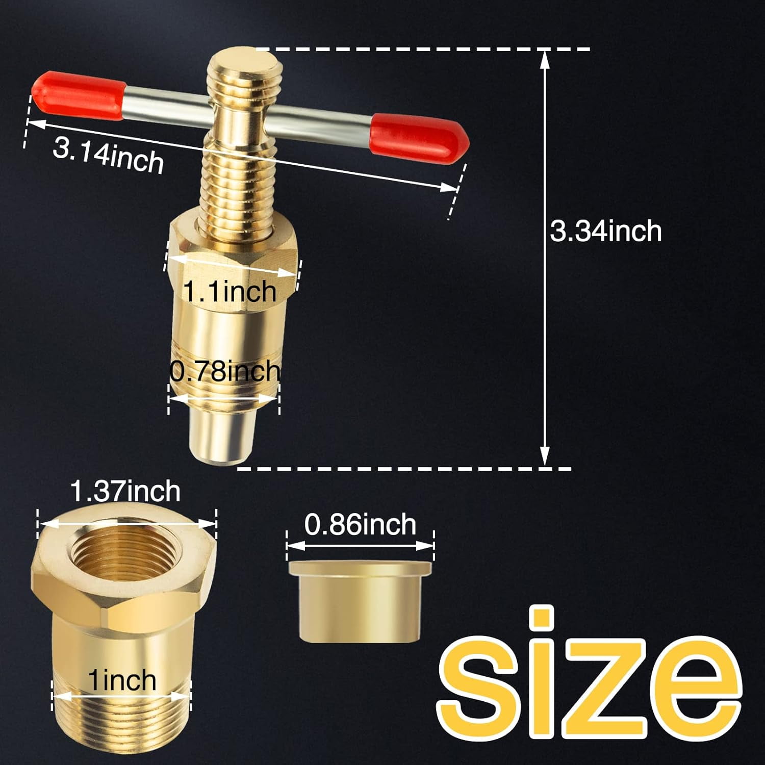 QIHE-Olive Ring Removal Tool Compression Valve Removal Tool for Copper ...