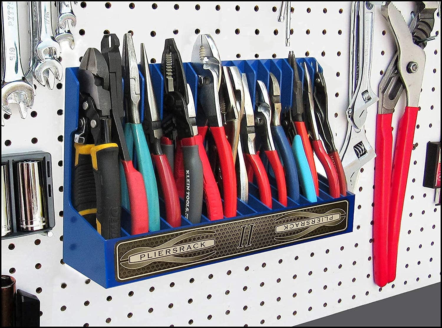 QIHE-PLR16 Gray PliersRack for your Peg Board and Toolbox Drawer. Plier ...