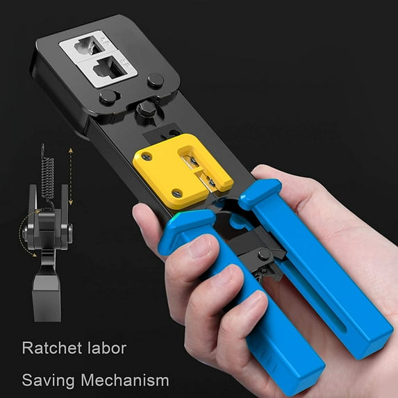 QIHE-Passthrough Crimping tool, RJ45 Crimp Tool and Passthrough Crimper ...