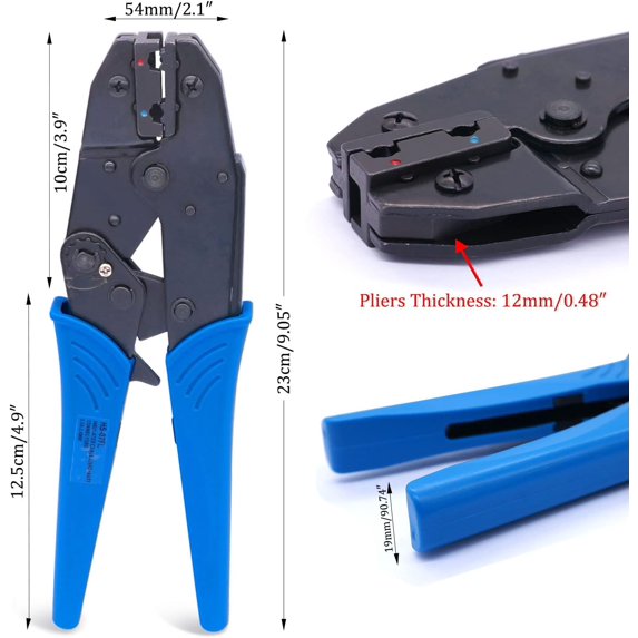 QIHE-/Ratchet Crimp Pliers Crimping Tool Ratchet Terminal Crimper Wire ...