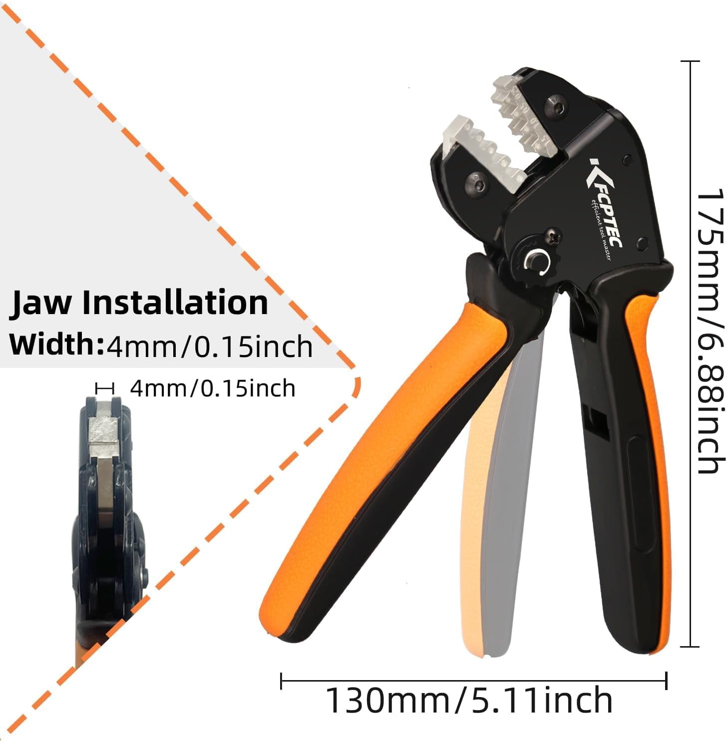 QIHE-Ratcheting Crimping Tool for Open Barrel Terminal Connectors ...
