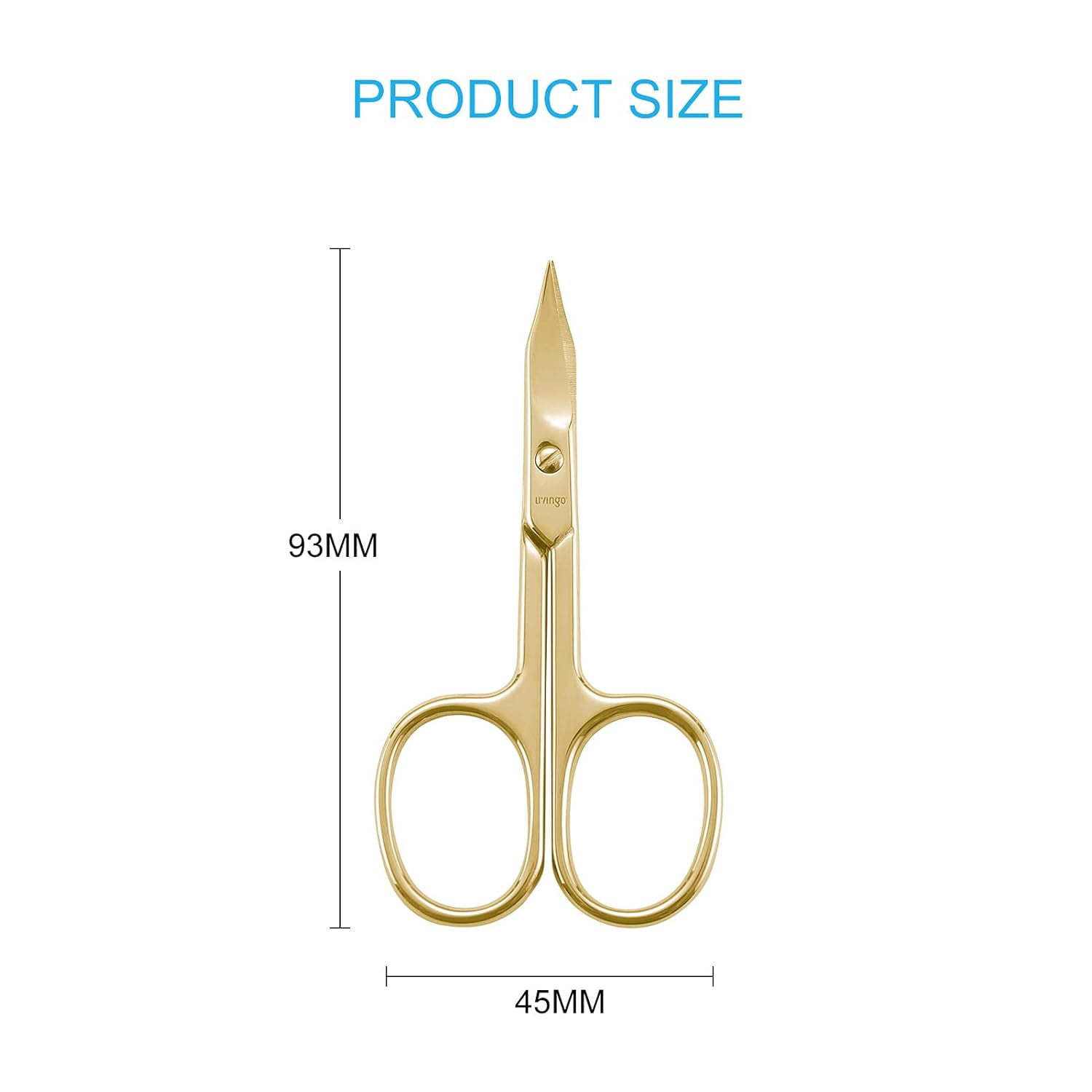 QIHE-Sharp Curved Nail Cuticle Scissors, Premium Stainless Steel Blade ...