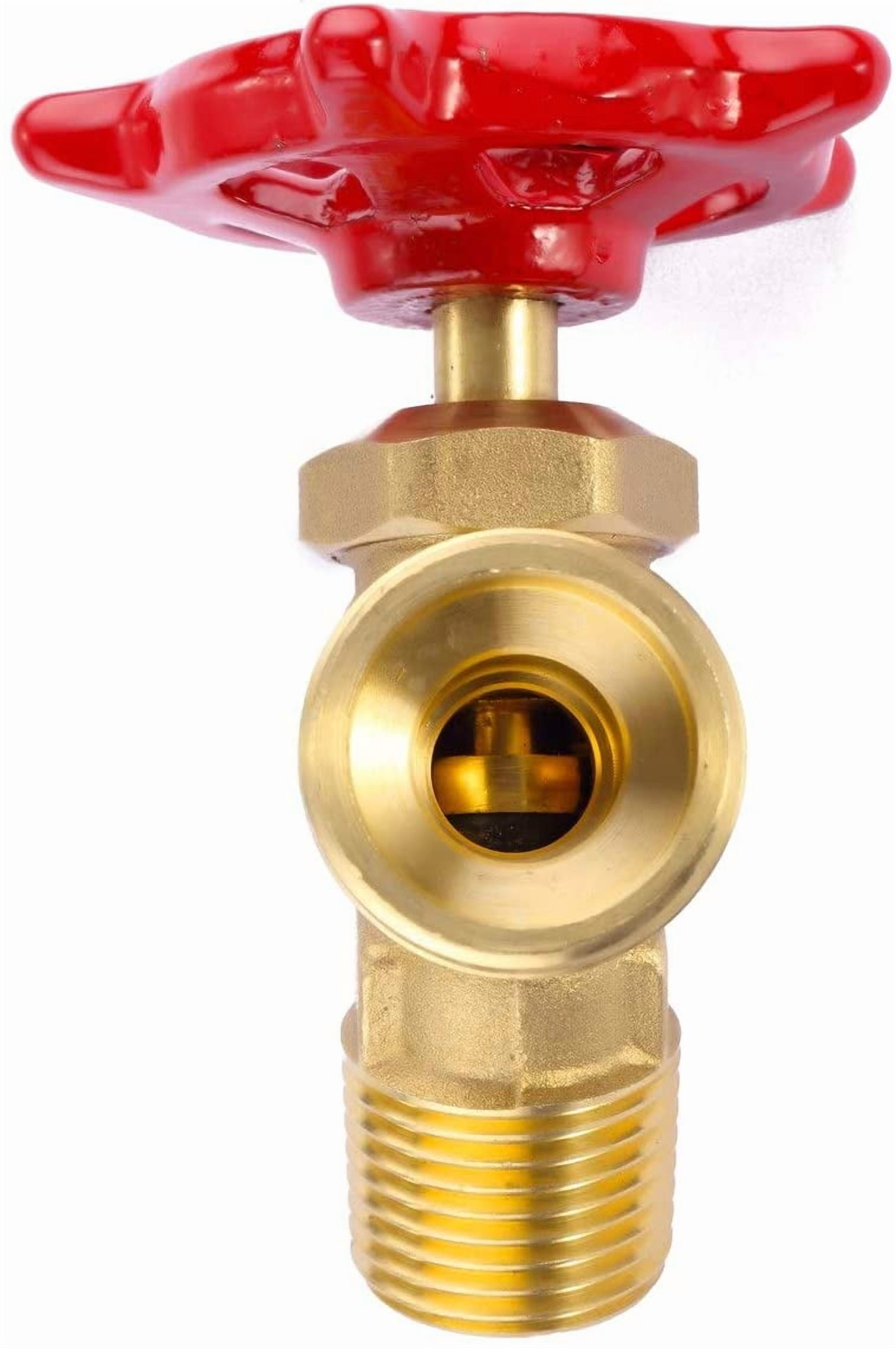 QIHE-Solid Brass Backyard 65 Degree Elbow Stop Valve Hose Bibb Solder ...