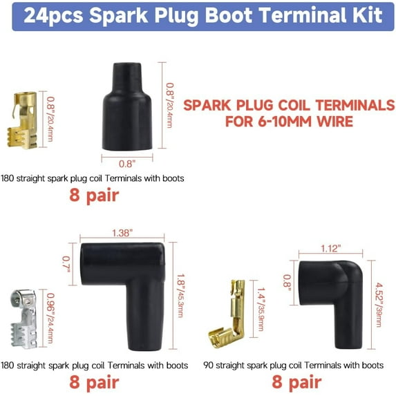 QIHE-Spark Plug Wire Crimping Tool Kit for Ignition Cables, Ratcheting ...