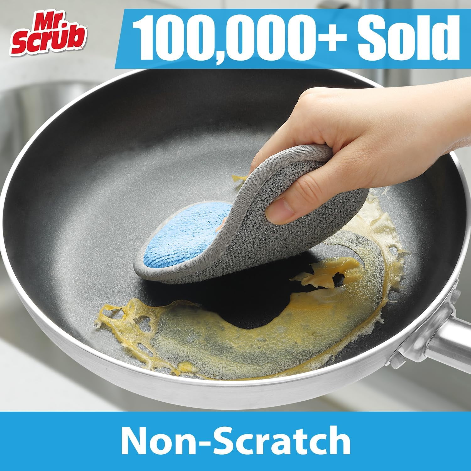 QIHE-Sponges Kitchen Dish Sponge for Washing Dishes Cleaning Kitchen ...